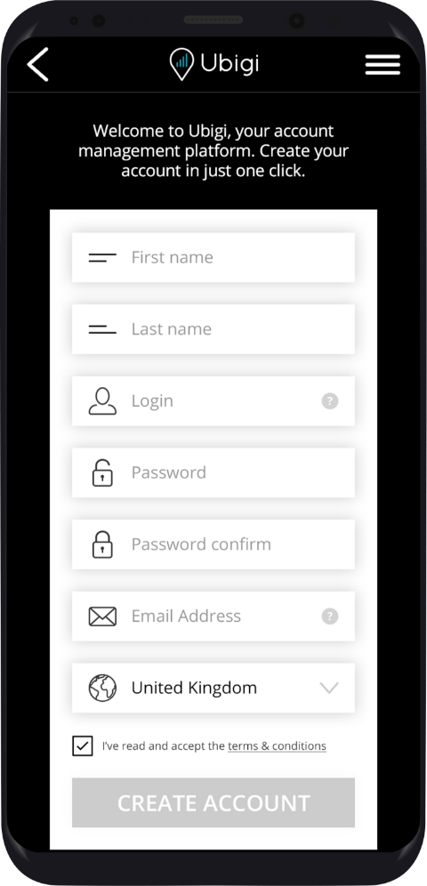 Ubigi - Getting Started | Quick Start User Guide