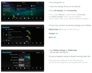 How to set the connectivity in my Jaguar or Land Rover?